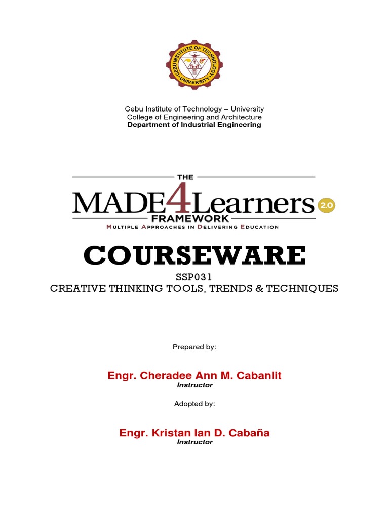 Creative Thinking Tools & TRIZ Guide | PDF | Science | Cognition