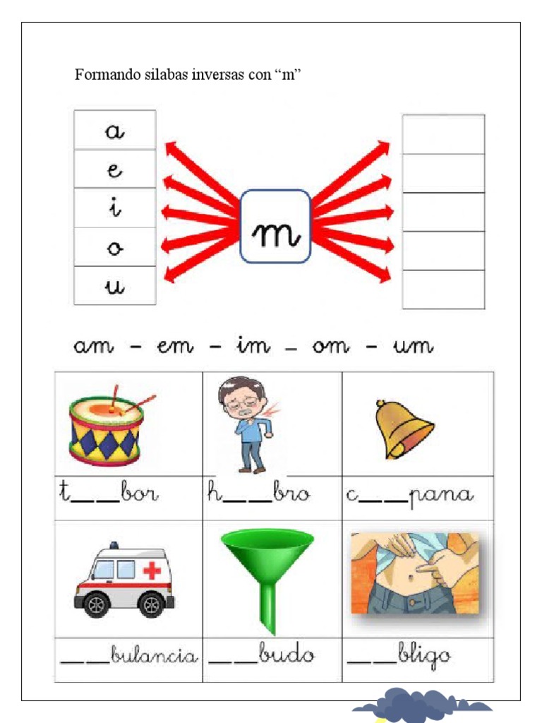 Formando Silabas Inversas Con Pdf