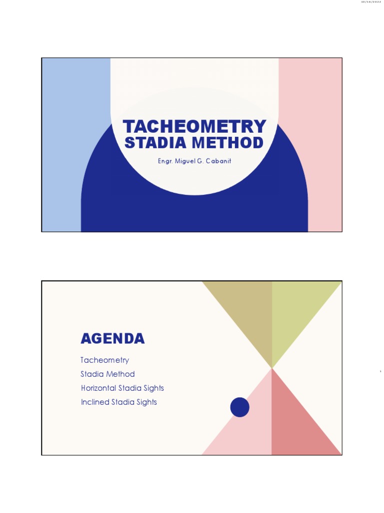 14 CE261 Stadia Method | PDF | Surveying | Metrology