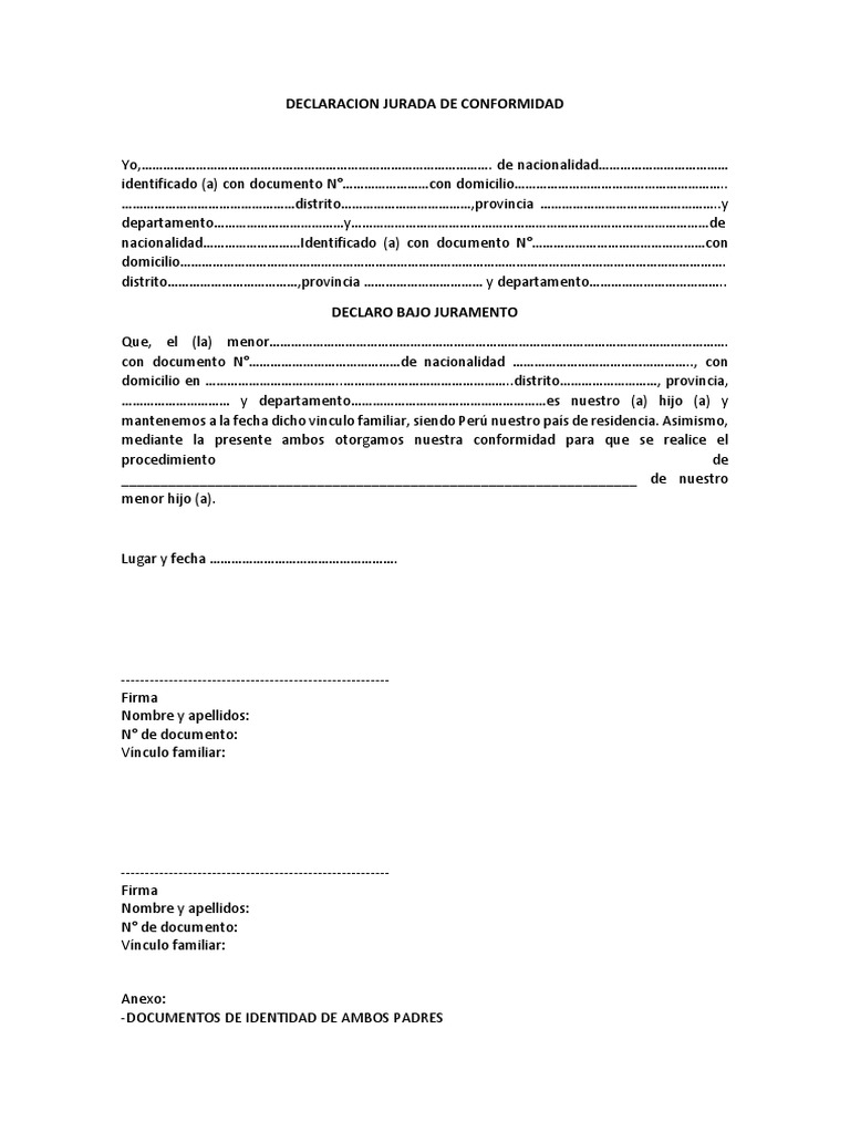 Modelo de Formato PDF | PDF