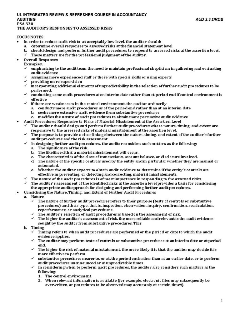 Module 2.3.1 Risk Repsonse - Overview - For Posting | PDF