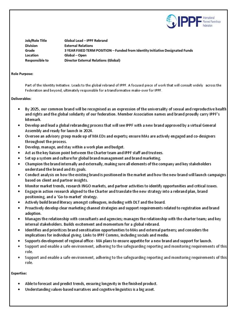 global_lead_ippf_rebrand_ftc_0 | PDF | Brand | Marketing