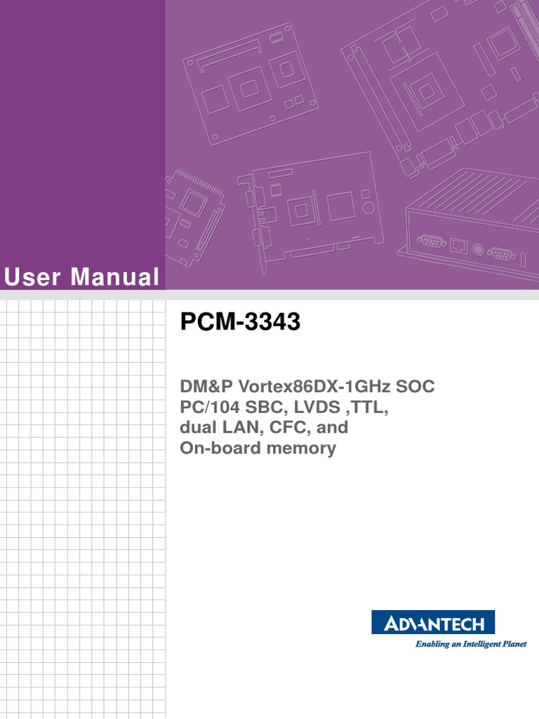 PCM-3343 User-Manual Ed-2 FINAL2 | PDF | Electrical Engineering | Computer Hardware