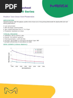 Thick Positive Tone Photoresist Datasheet | PDF | Photolithography ...