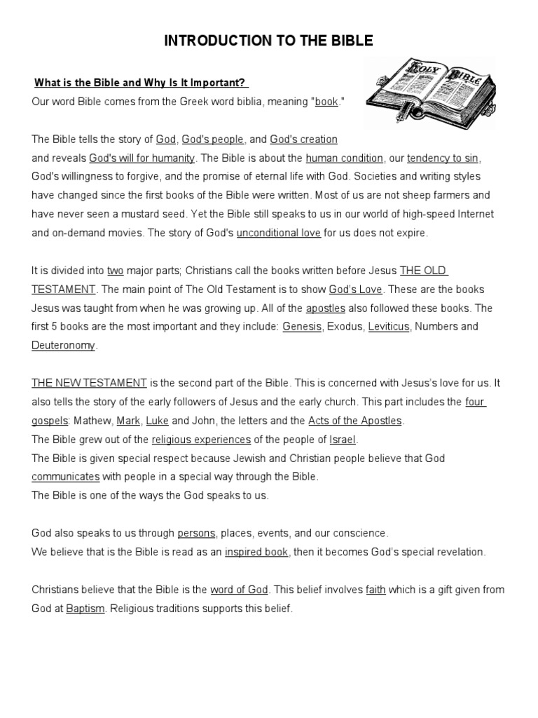 4. Introduction to the Bible | PDF | Bible | God