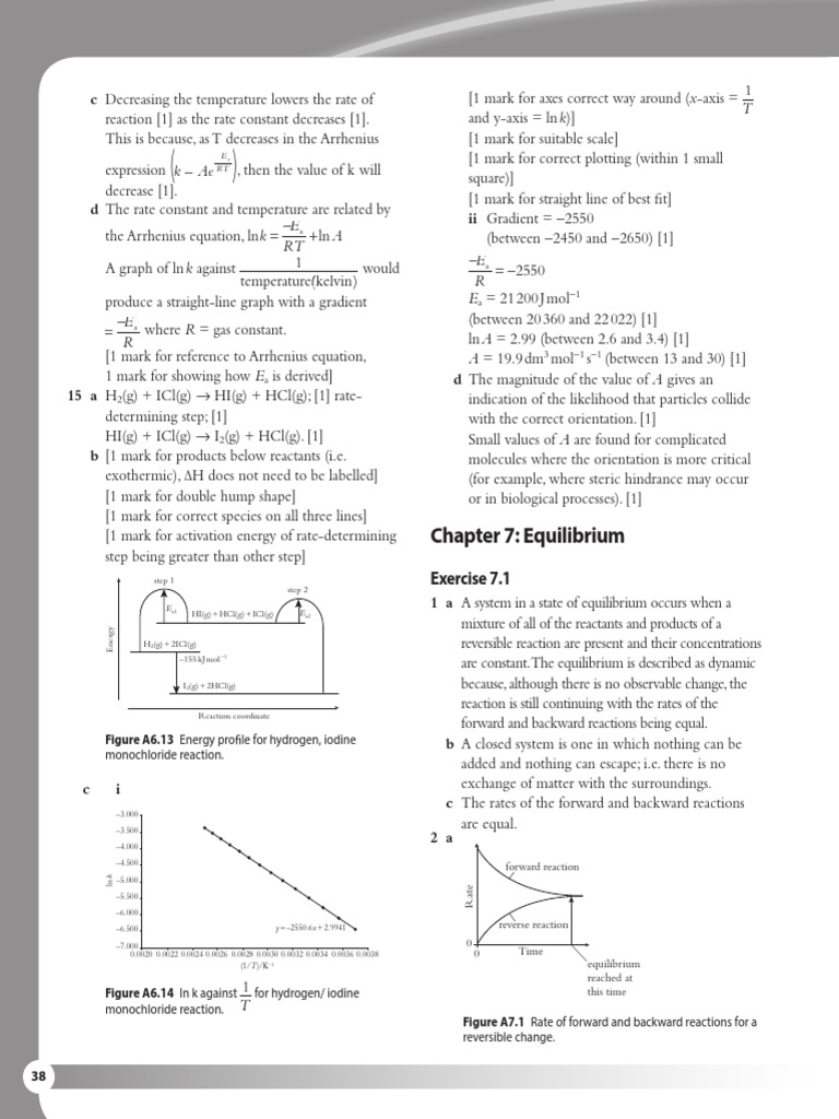 CAMBRIDGE Chapter - 7 - Answers PDF | PDF | Chemical Equilibrium ...