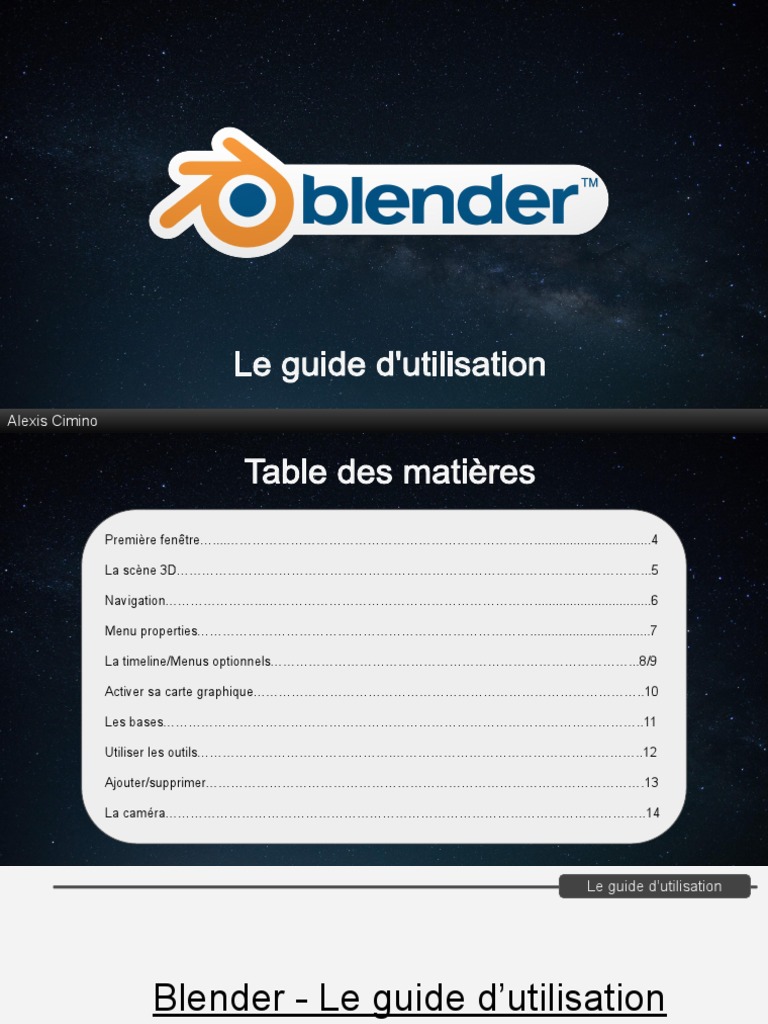 Blender 2.8 - Le Guide D'utilisation 1 PDF | PDF | Interaction humain ...