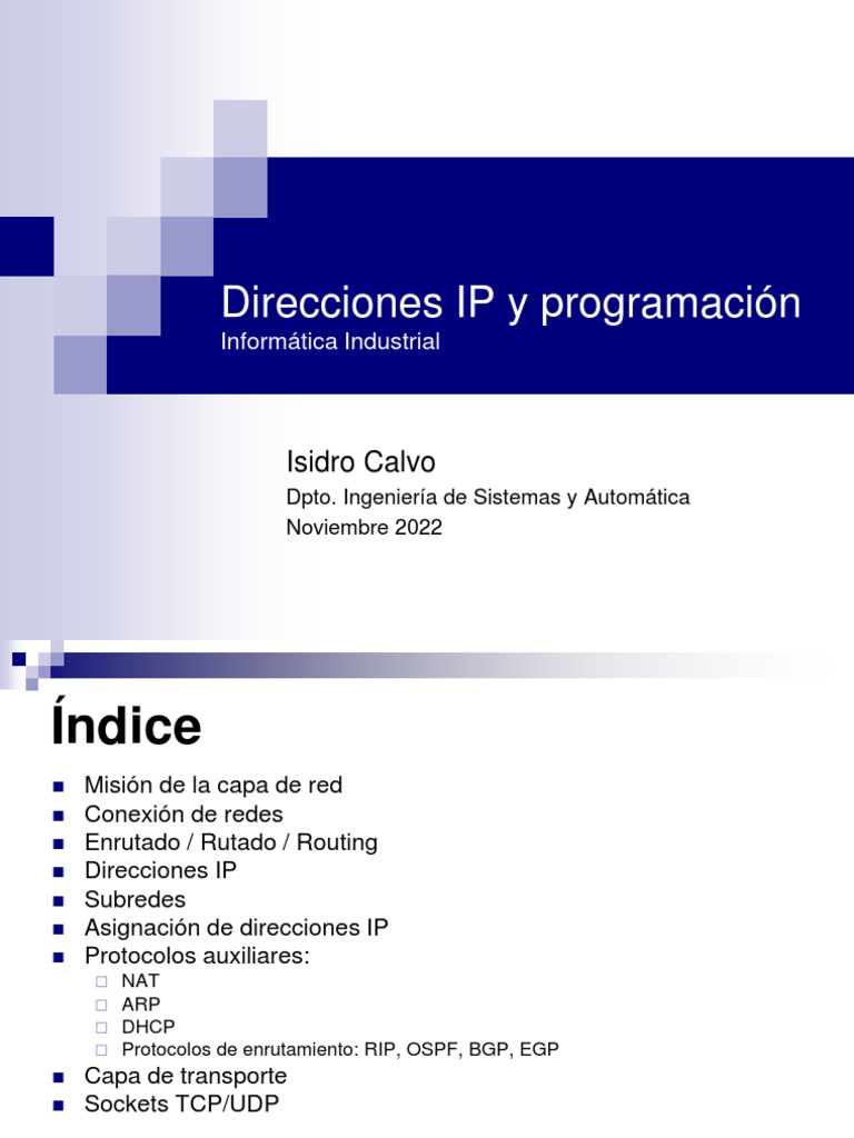 Direcciones IP, subredes y protocolos de enrutamiento: una introducción integral | PDF ...