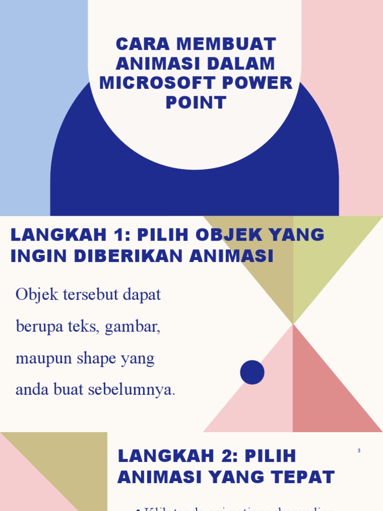 Cara Membuat Animasi di PowerPoint | PDF | Karier & Perkembangan
