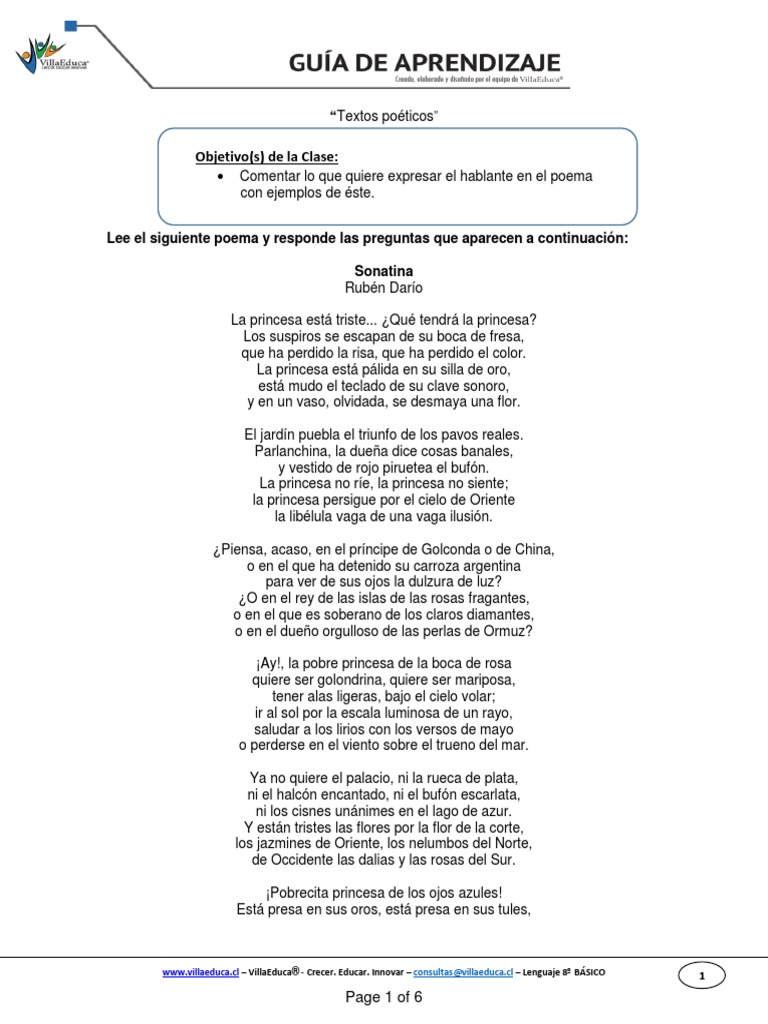 Guia Lenguaje Octavo | PDF | Poesía | Dibujo