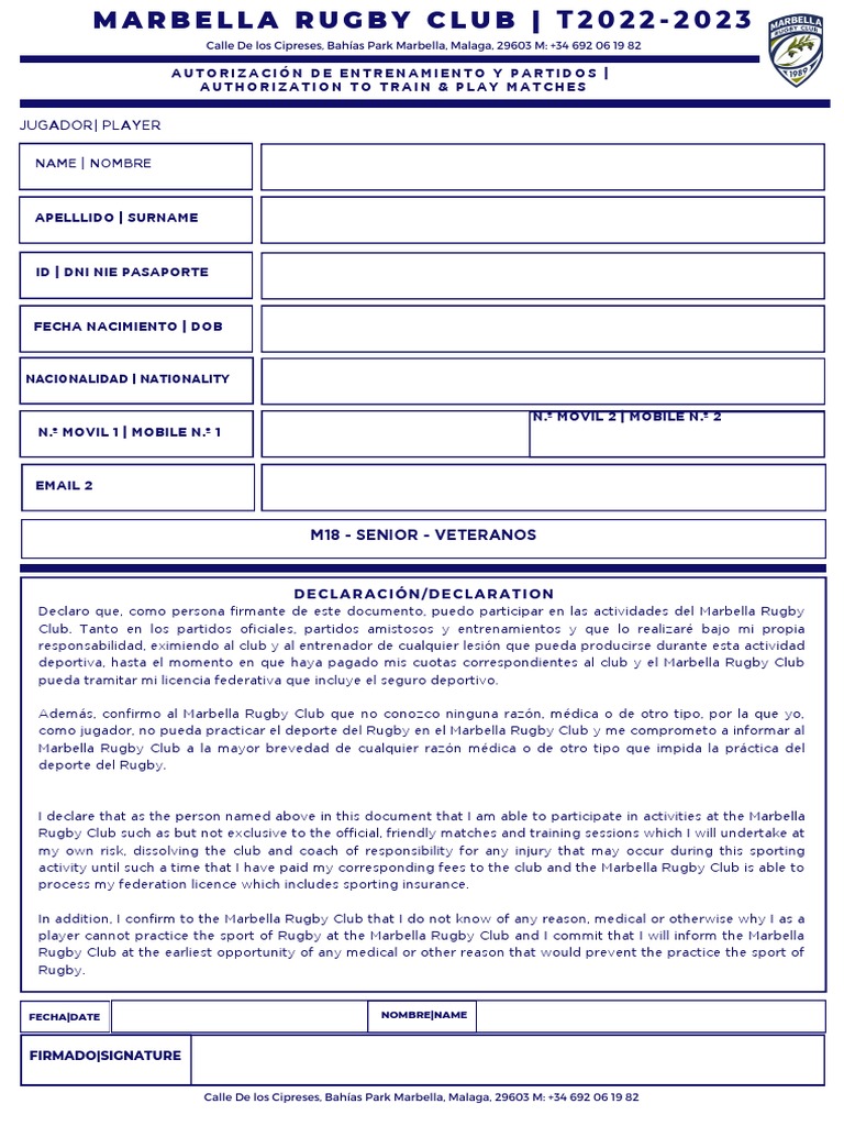 MRC T2022 2023 Senior Form Extincion - Responsabilid PDF | PDF