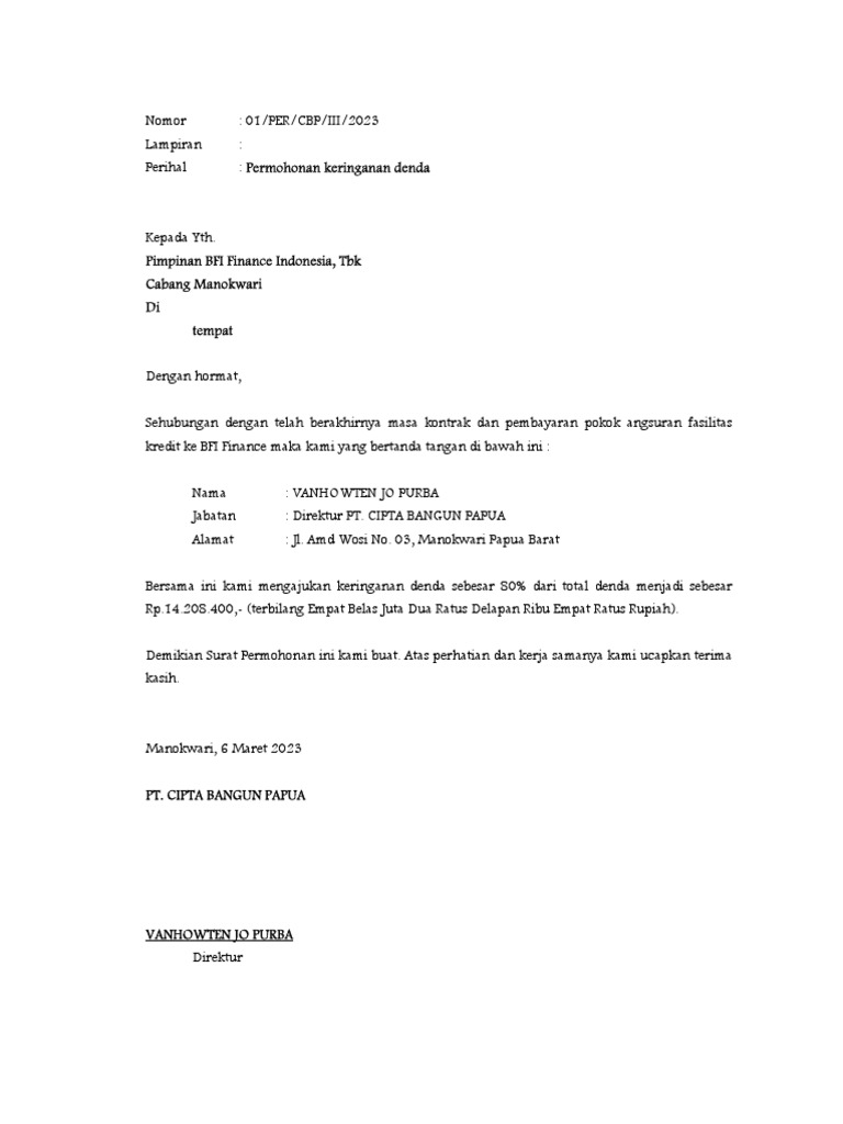 Draft Permohonan PDF | PDF