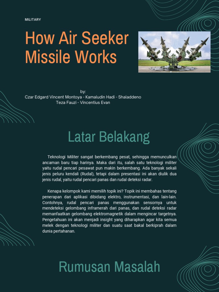 Kelompok 7 - How Air Seeker Missile Works | PDF