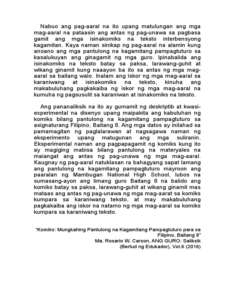 Gawaing Pagganap 1 | PDF