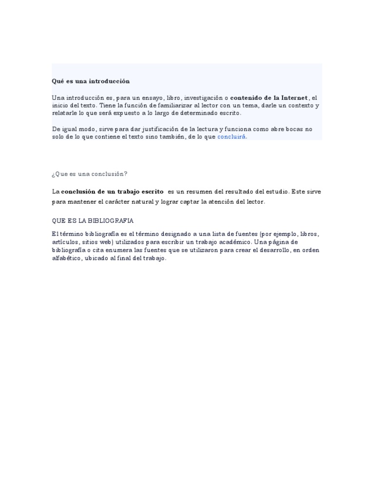 Qué es una introducción.docx | PDF