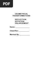 Reflections Pdf1 | PDF | Functions And Mappings | Mathematical Objects