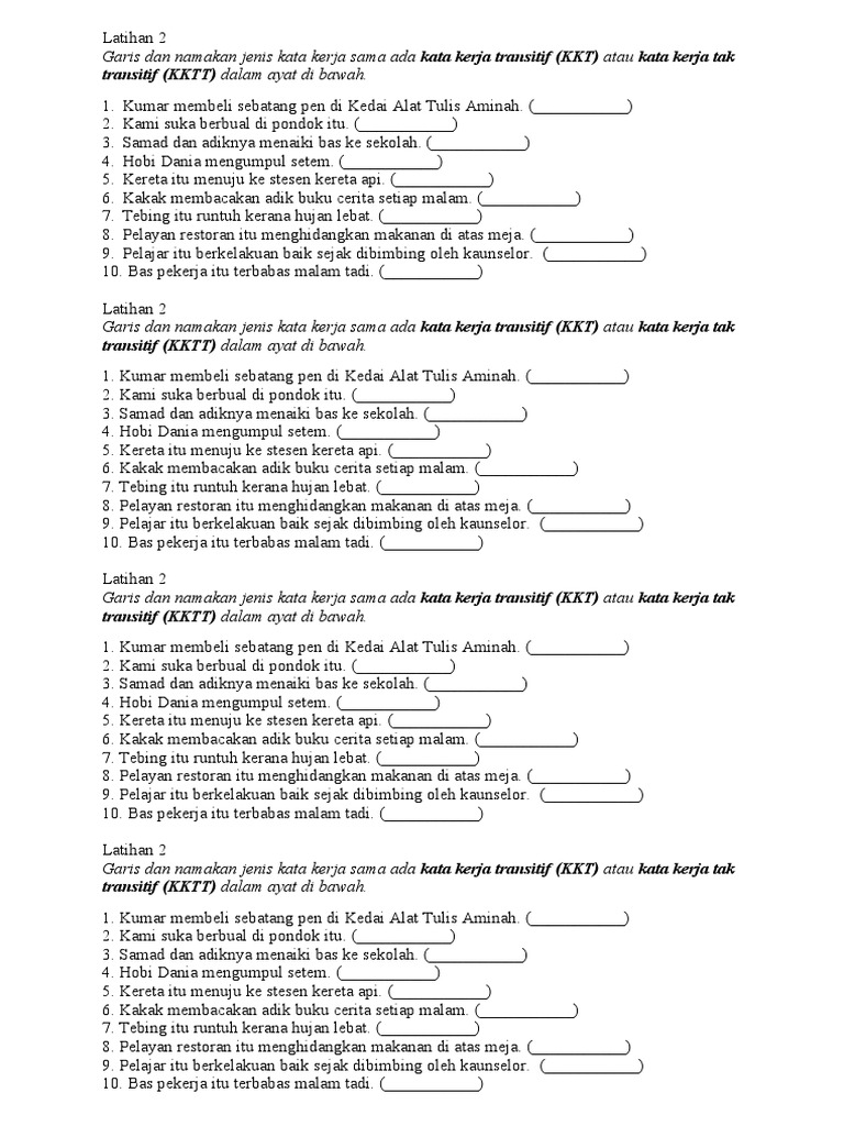 Latihan KKT Dan KKTT | PDF | Metode & Bahan Ajar