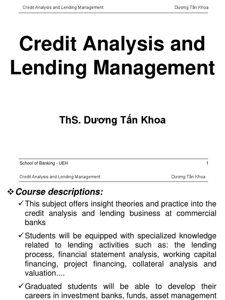 Chapter 1 - Introduction | PDF | Loans | Credit