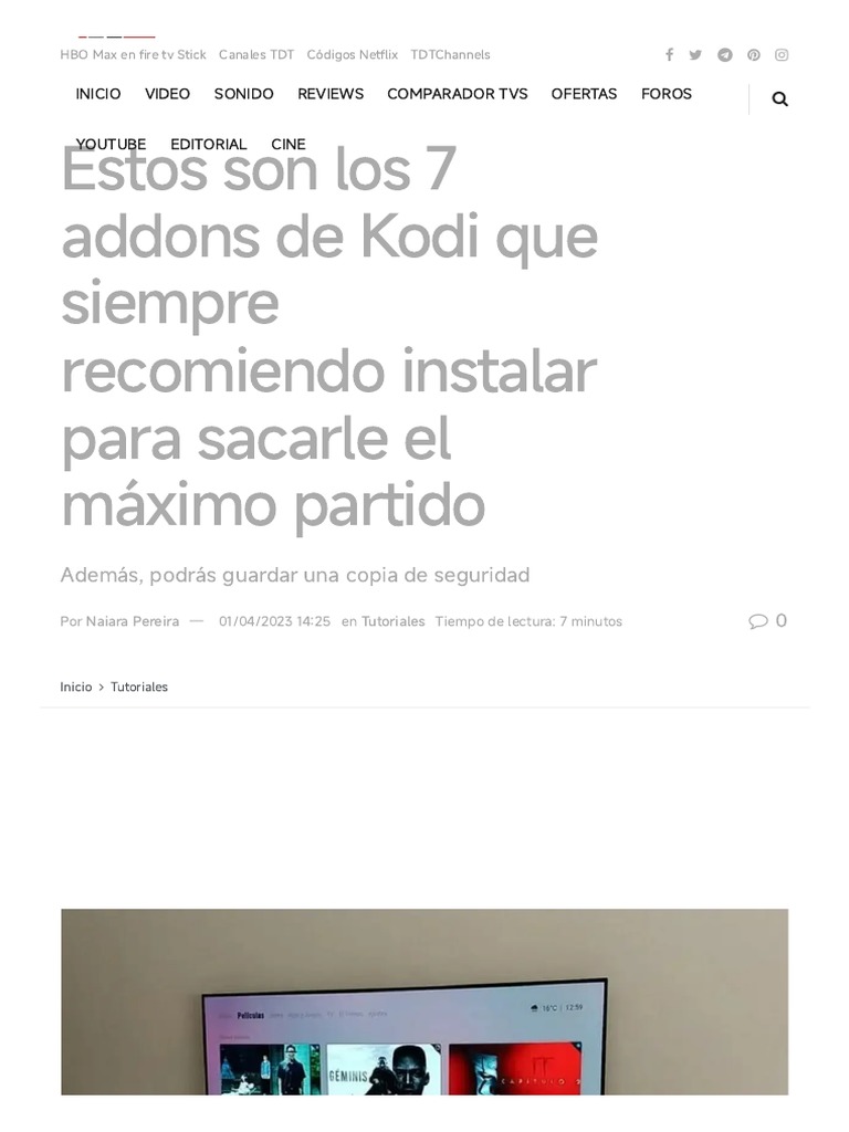 Estos Son Los 7 Addons de Kodi Que Siempre Recomiendo Instalar P PDF | PDF