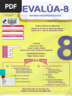 Cuadernillo Evalua 8 Version 4.0 | PDF