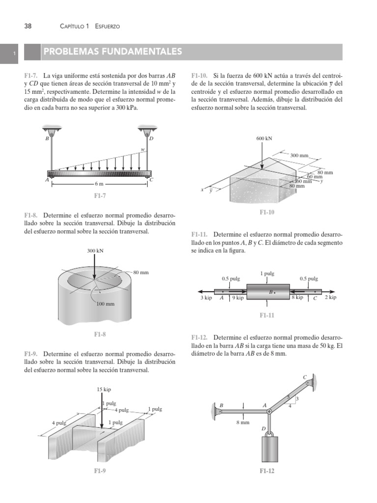 2º Semana Problemas | PDF | Viga (Estructura) | Braguero