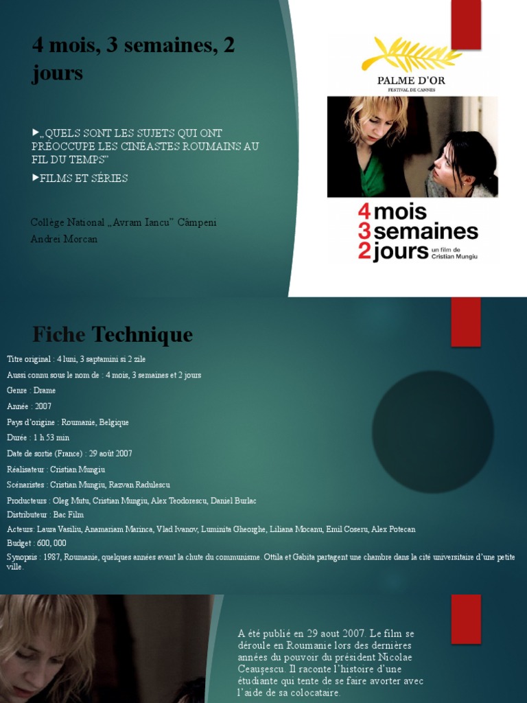 4 Mois, 3 Semaines, 2 Jours | PDF