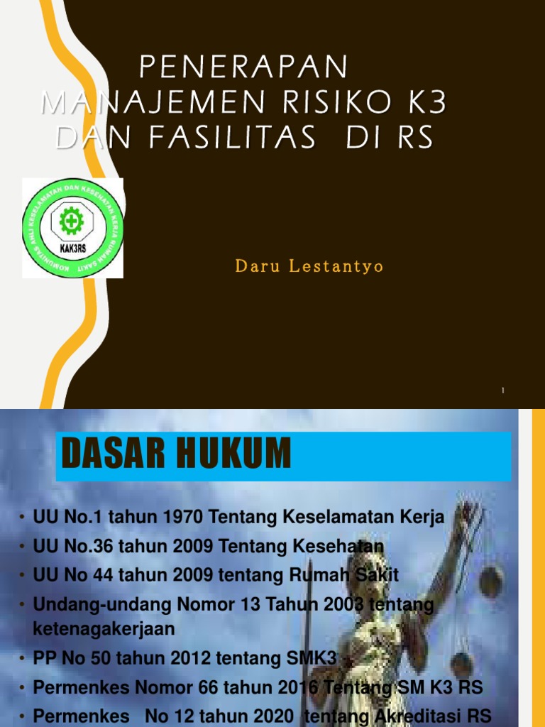 Rev_Manajemen-Resiko K3 RS ppt Daru | PDF