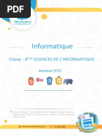 Résumé de Cours Informatique PDF, BAC Sciences Tunisie | PDF