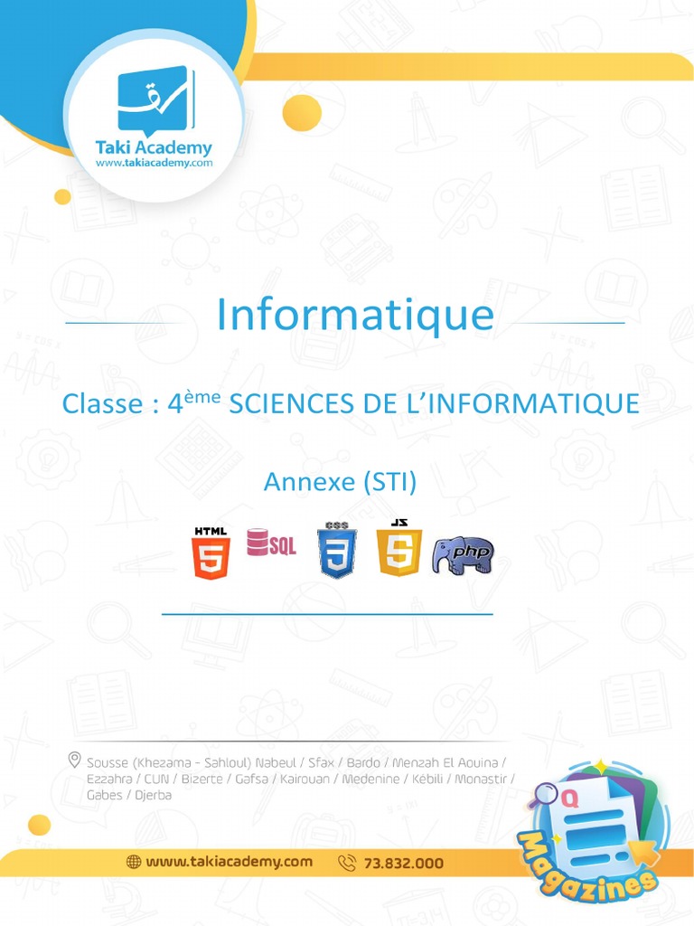 Les Annexes HTML + CSS + JAVASCRIPT + PHP + SQL | PDF
