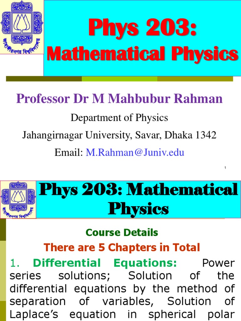 Chapter 1 Differential Equations Part 1 Pdf Equations
