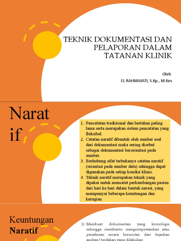 Teknik Dokumentasi Dan Pelaporan Dalam Tatanan Klinik | PDF Teknik Dokumentasi Dan Pelaporan Dalam Tatanan Klinik | PDF