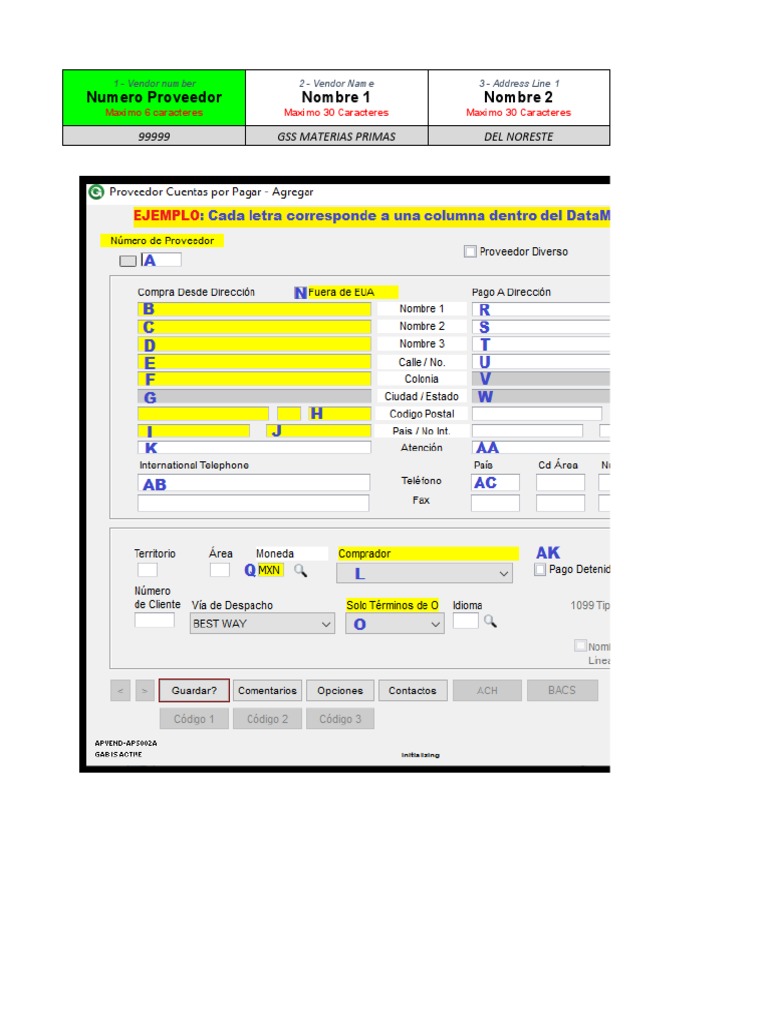 Proveedores (Datamapper 2022) | PDF