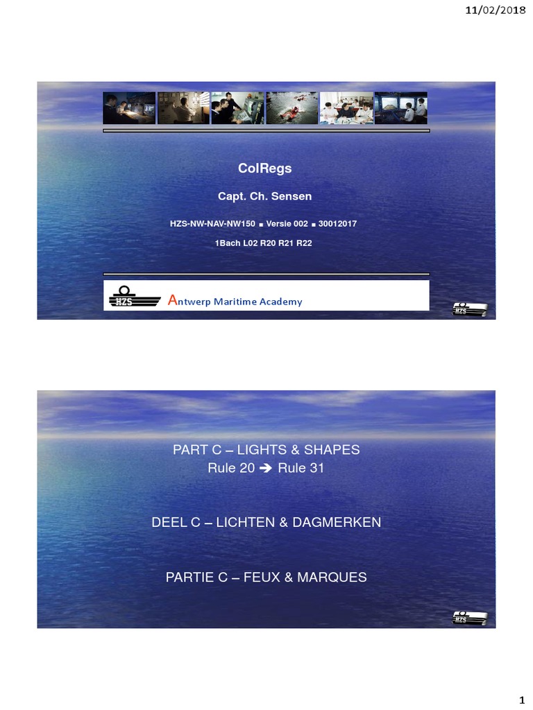 Colregs 1BachV002 L02 R20-21-22 PDF | PDF | Technology & Engineering