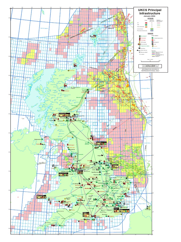 Map of UKCS Infrastructure | PDF | Liquids | Hydrocarbons