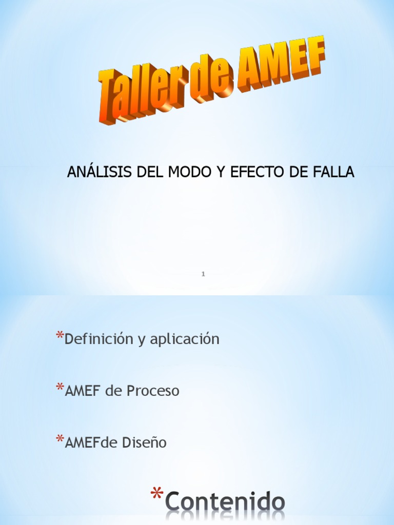 Análisis completo del Modo y Efecto de Falla (AMEF) para procesos y diseño | PDF | Marketing ...