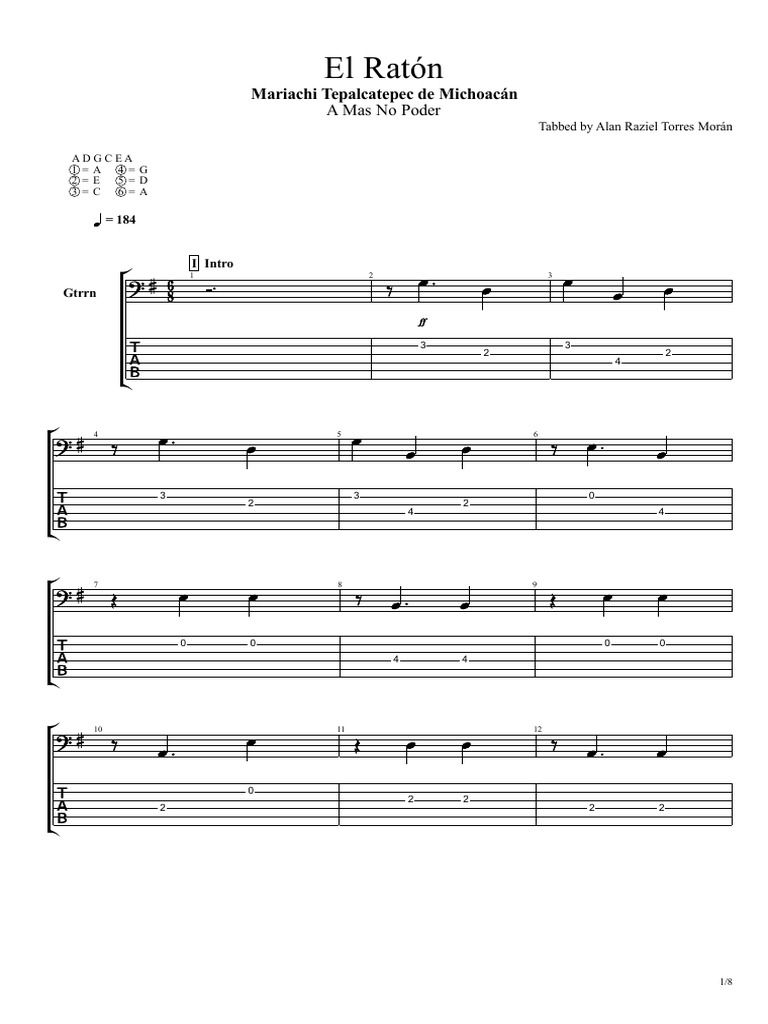 El Ratón - Guitarrón | PDF