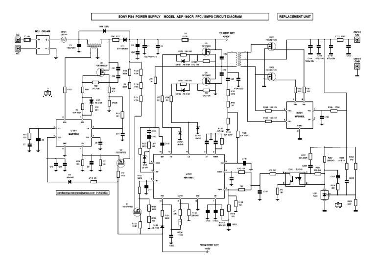 SONY - ADP 160CR - PFC Smps Circuit PDF | PDF