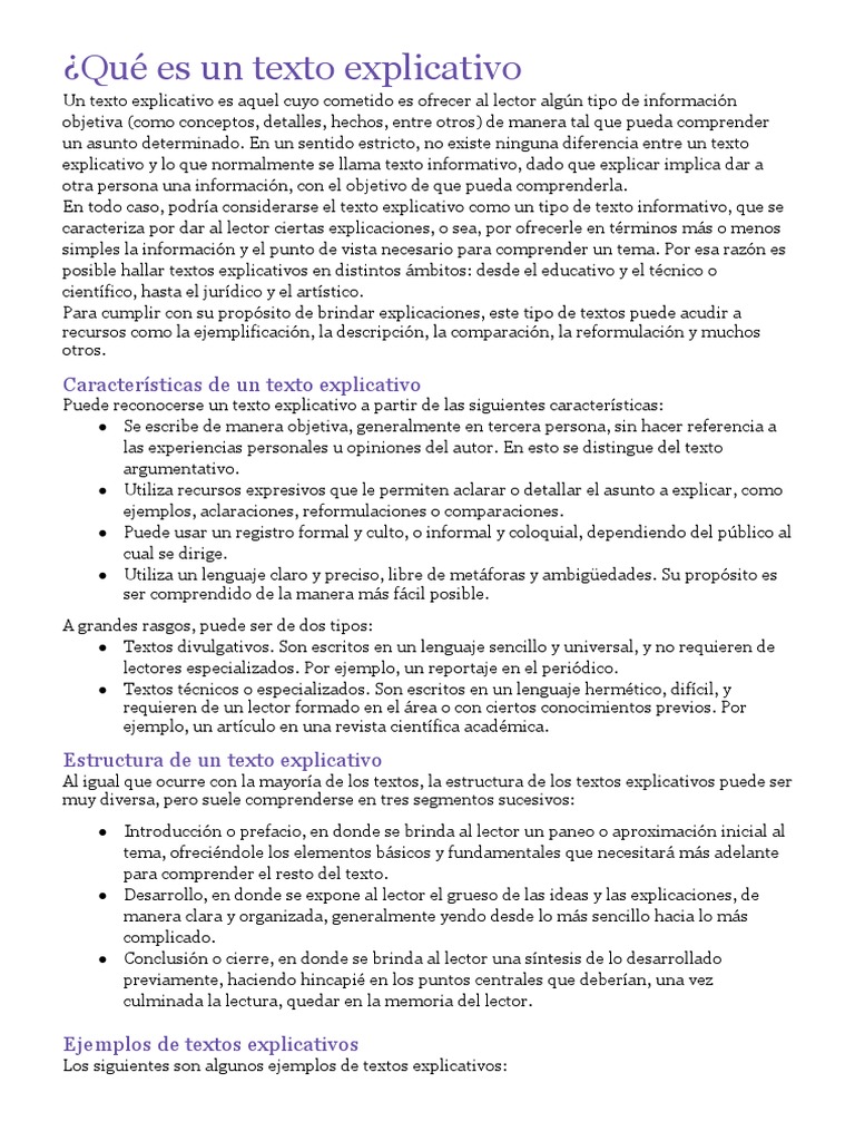 Textos Explicativos | PDF | Ensayos | Enzima