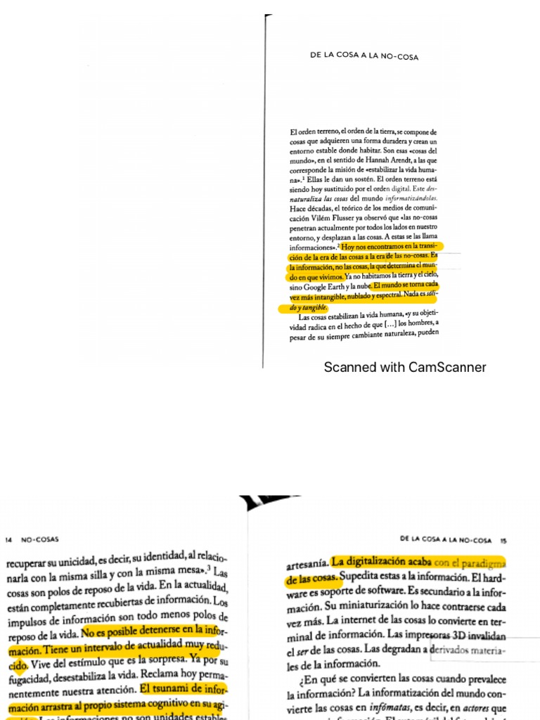 De La Cosa A La No Cosa | PDF