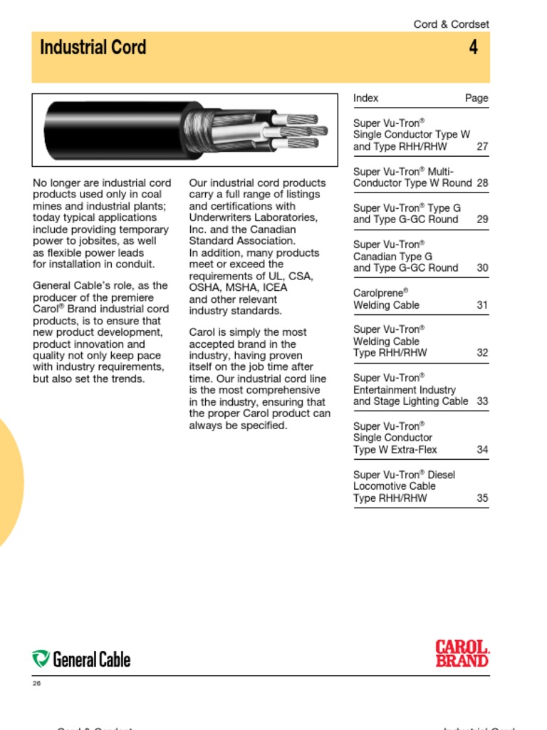 Super Vu-Tron Industrial - Cord | PDF