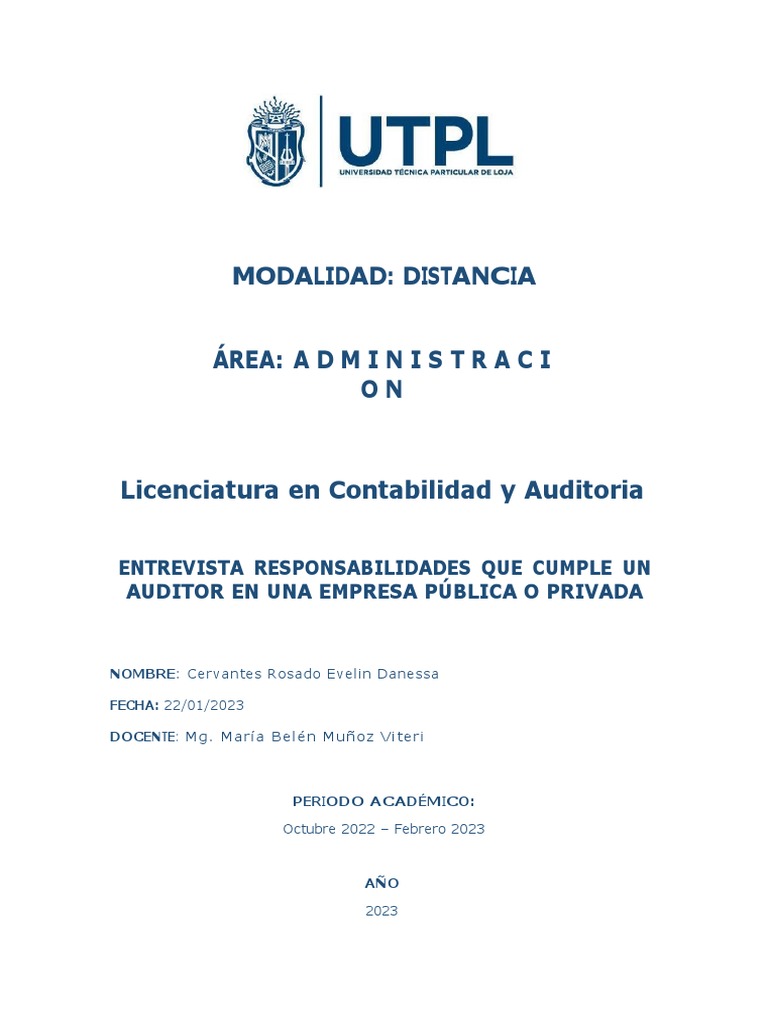 Caso - Edcr | PDF | Auditoría | Contralor
