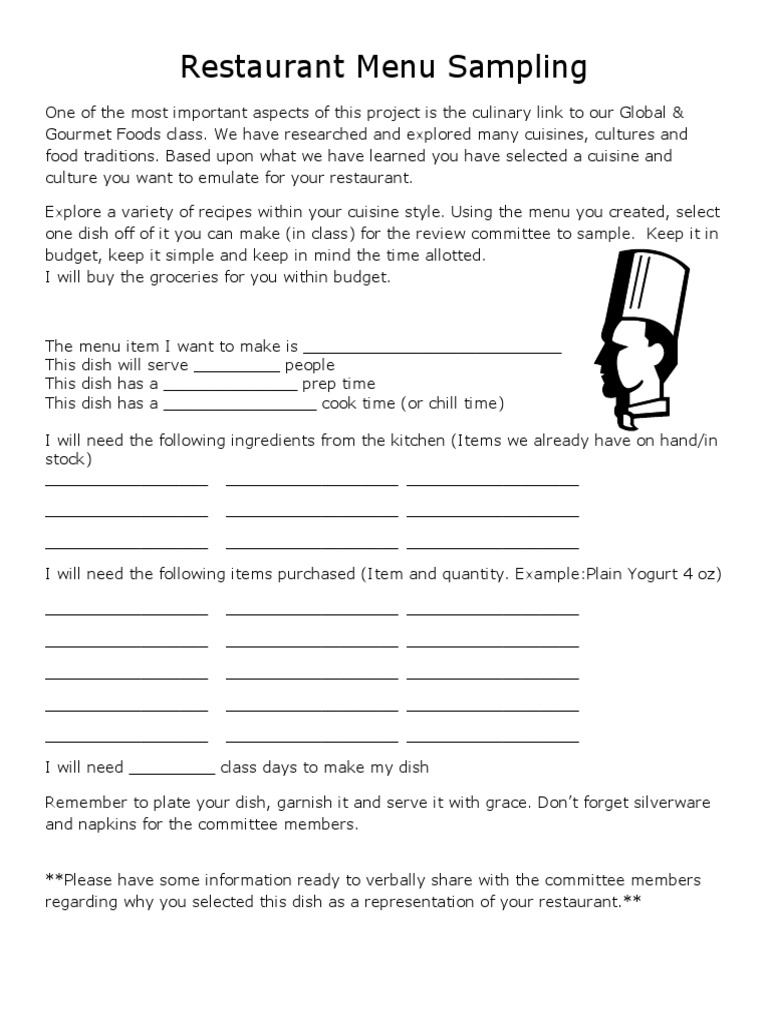 Restaurant-Menu-Sampling | PDF