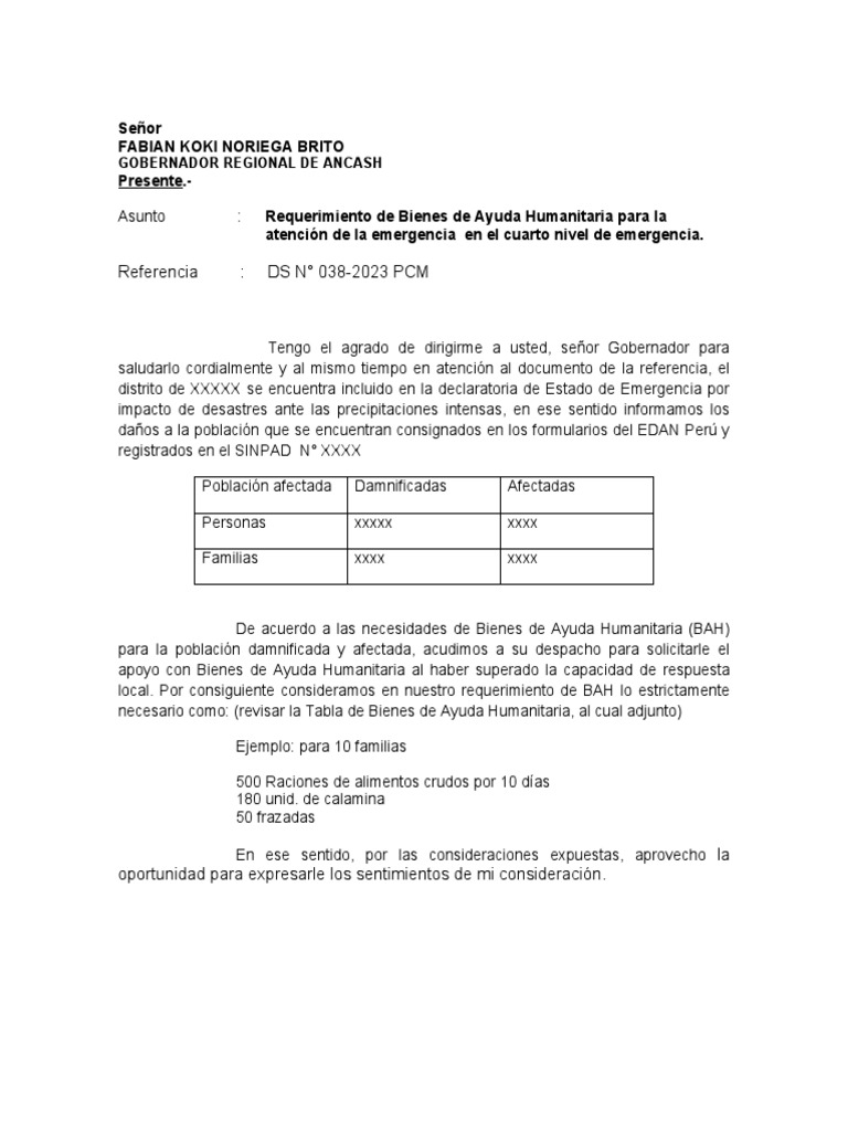 Modelo de Requerimiento | PDF