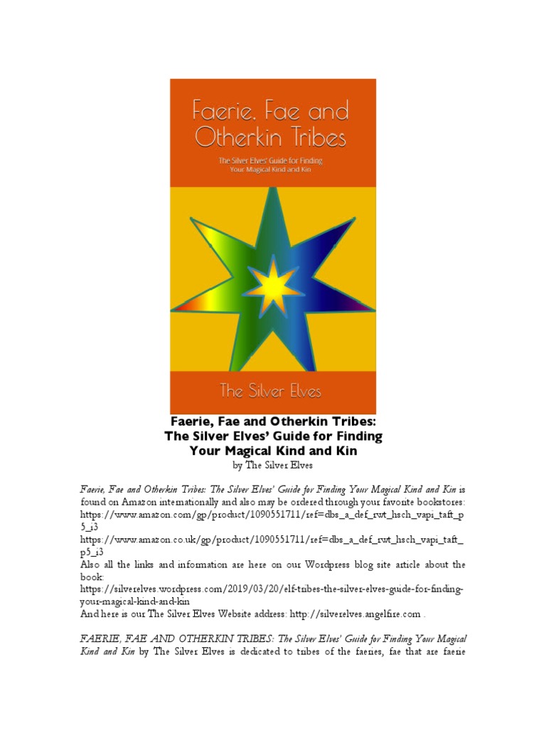 Faerie Fae and Otherkin Tribes The Silve | PDF