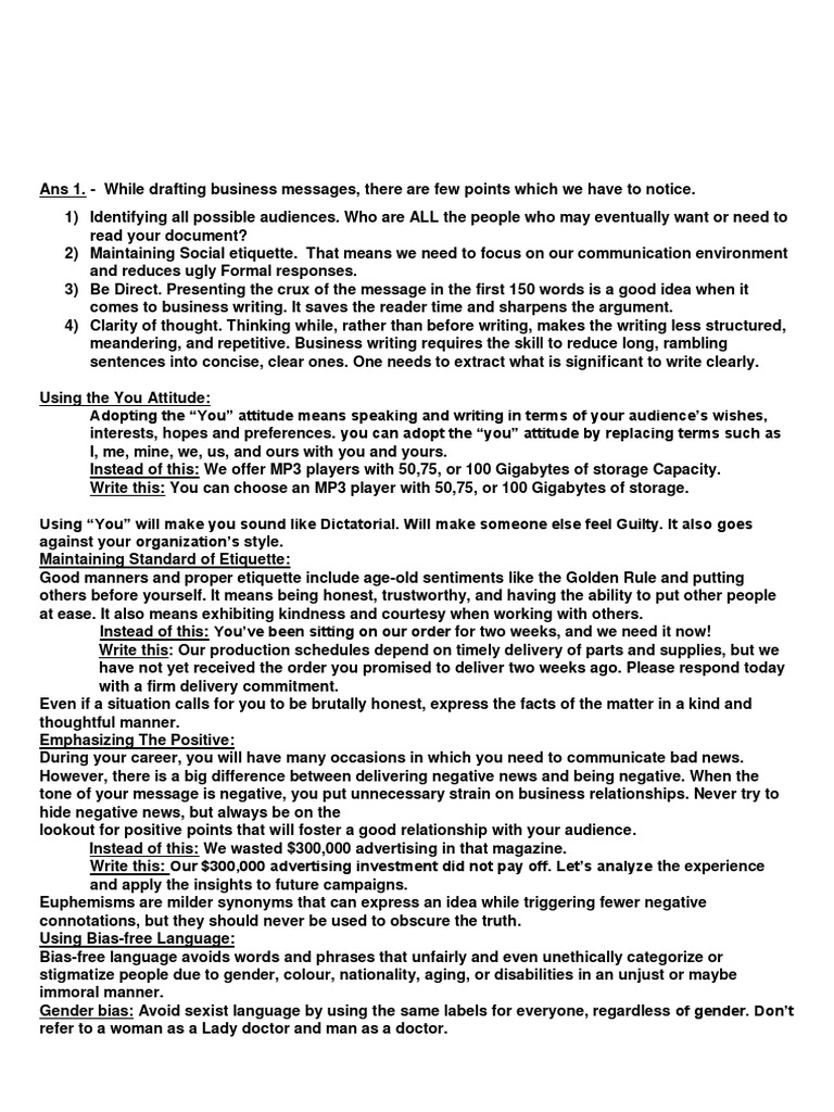 Business Communication | PDF | Communication | Disability