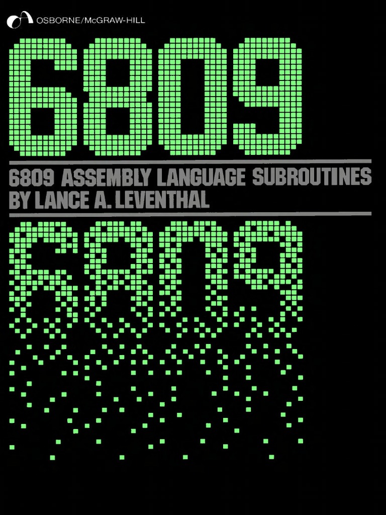 6809 Assembly Language Subroutines Lance Leventhal 1111111111 Pdf Pdf Binary Coded Decimal 4868