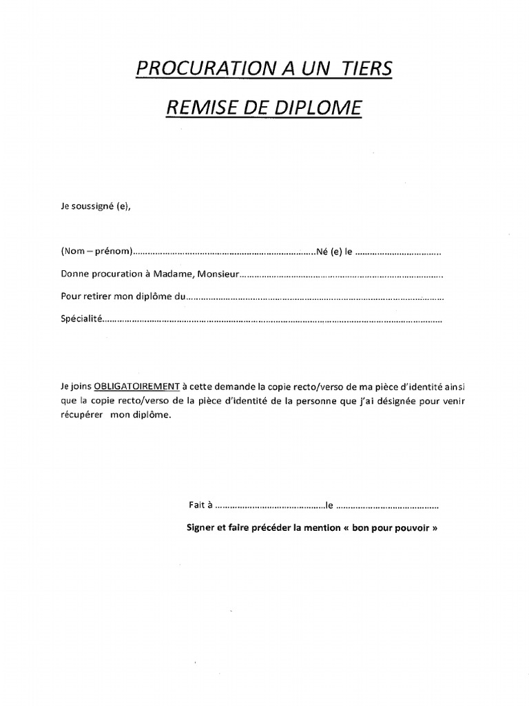 Procuration PDF | PDF