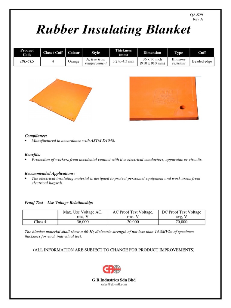 MANTA NOVAX Spec Sheet - Novax Insulating Blanket | PDF