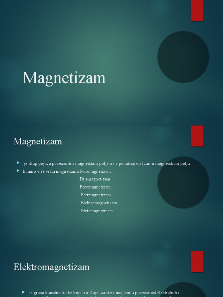 Magnetizam | PDF