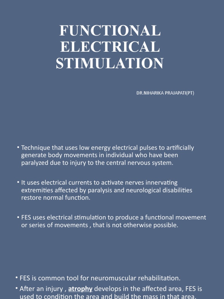 FES: A Guide for Rehab Professionals | PDF